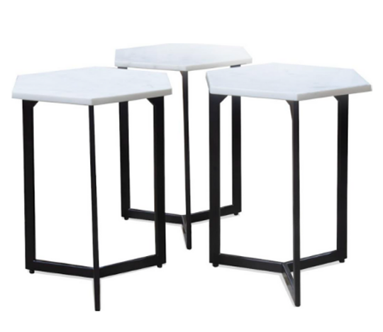 Hex Tables - Black | Expertly Curated Dorm Room Interior Designs ...